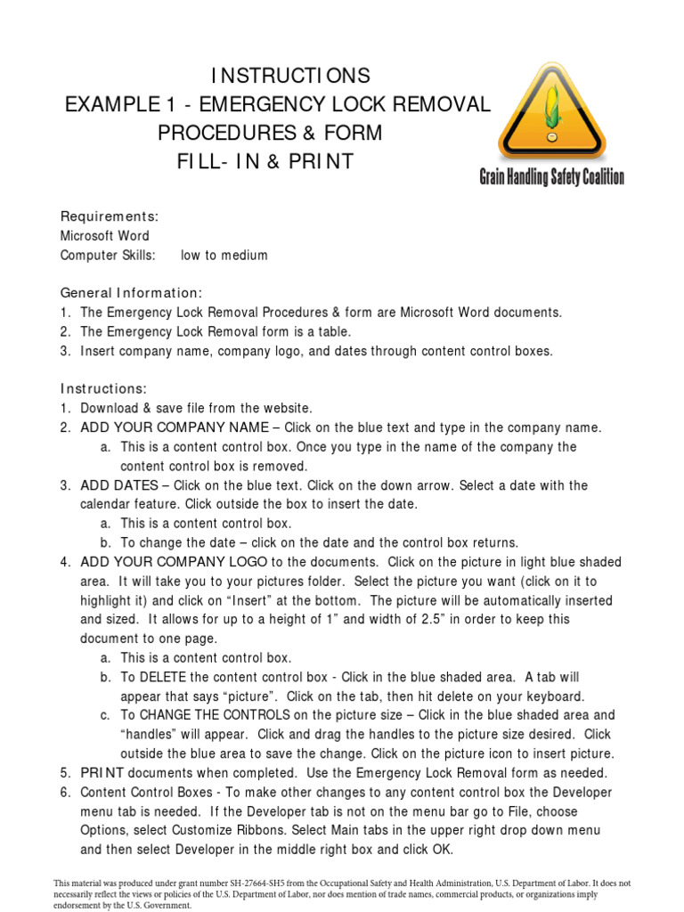 Toolbox_LOTO_Emergency_Lock_Removal_Example | PDF | Computer File ...