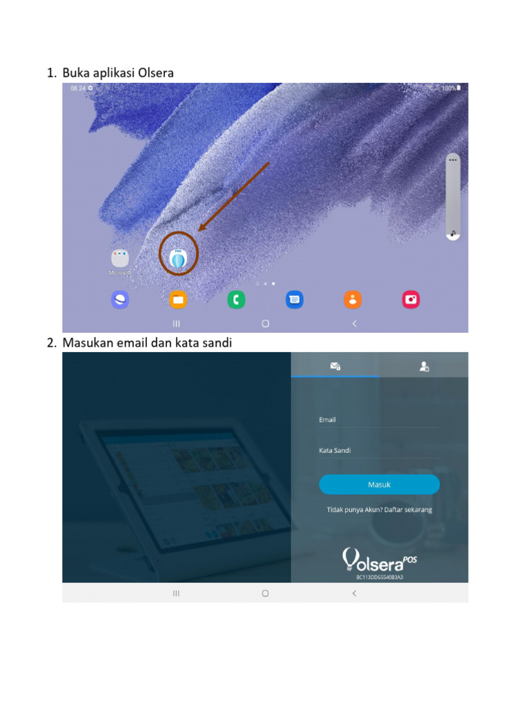 Panduan Menggunakan Aplikasi Olsera | PDF