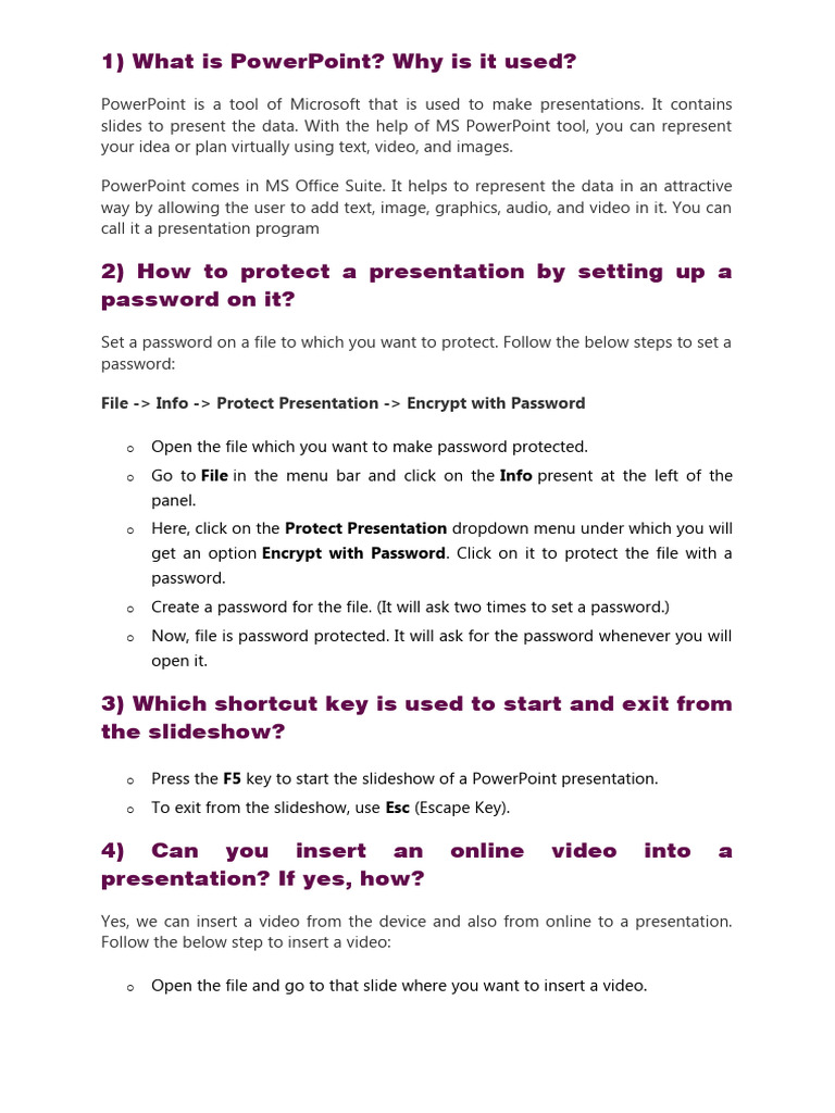 PowerPoint | PDF | Microsoft Power Point | Password