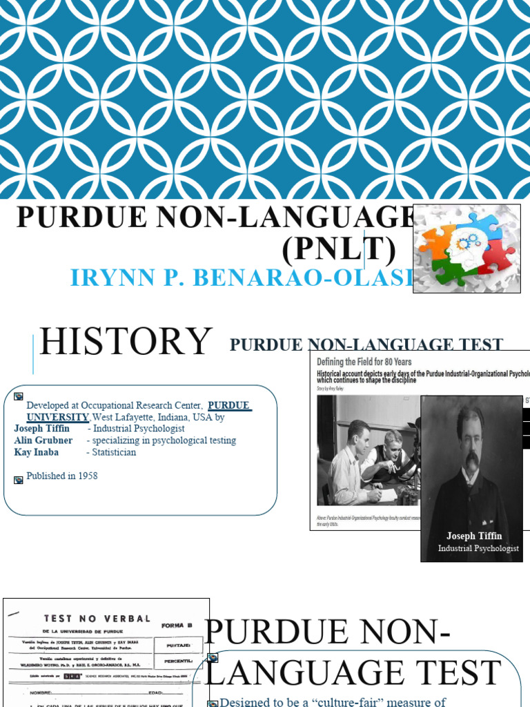 Purdue Non-Language Test Overview | PDF | Educational Assessment ...