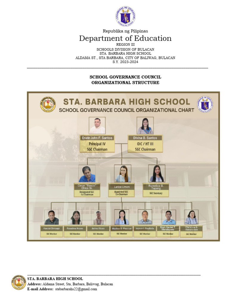 SGC Organizational Chart 1 | PDF