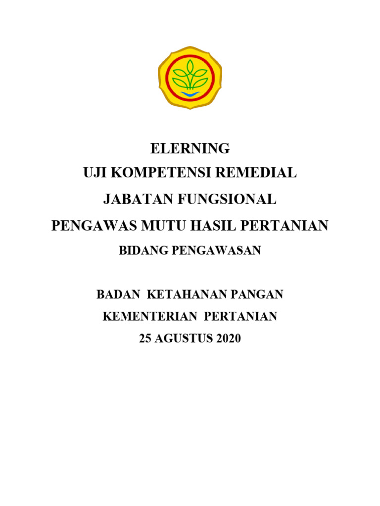 Elerning Ujikom Remedial PMHP Pengawasan | PDF | Pengembangan Diri ...
