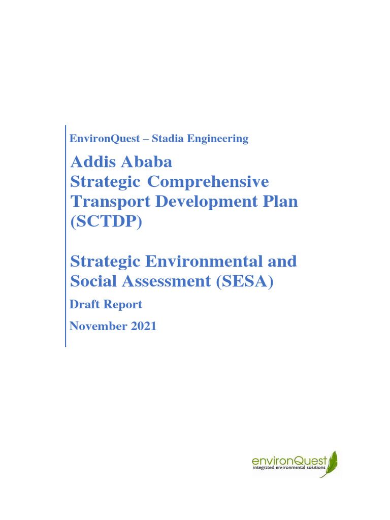 Draft SESA Report 101121 - 231108 - 090110 | PDF | Sustainability ...