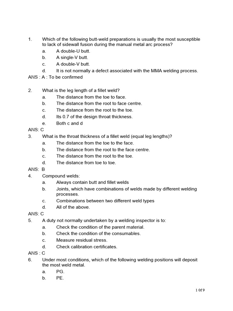 Master Question 2906 | PDF | Welding | Construction