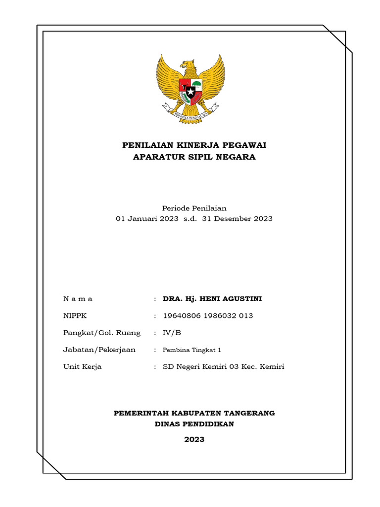 Cover E-Kinerja 2023 | PDF