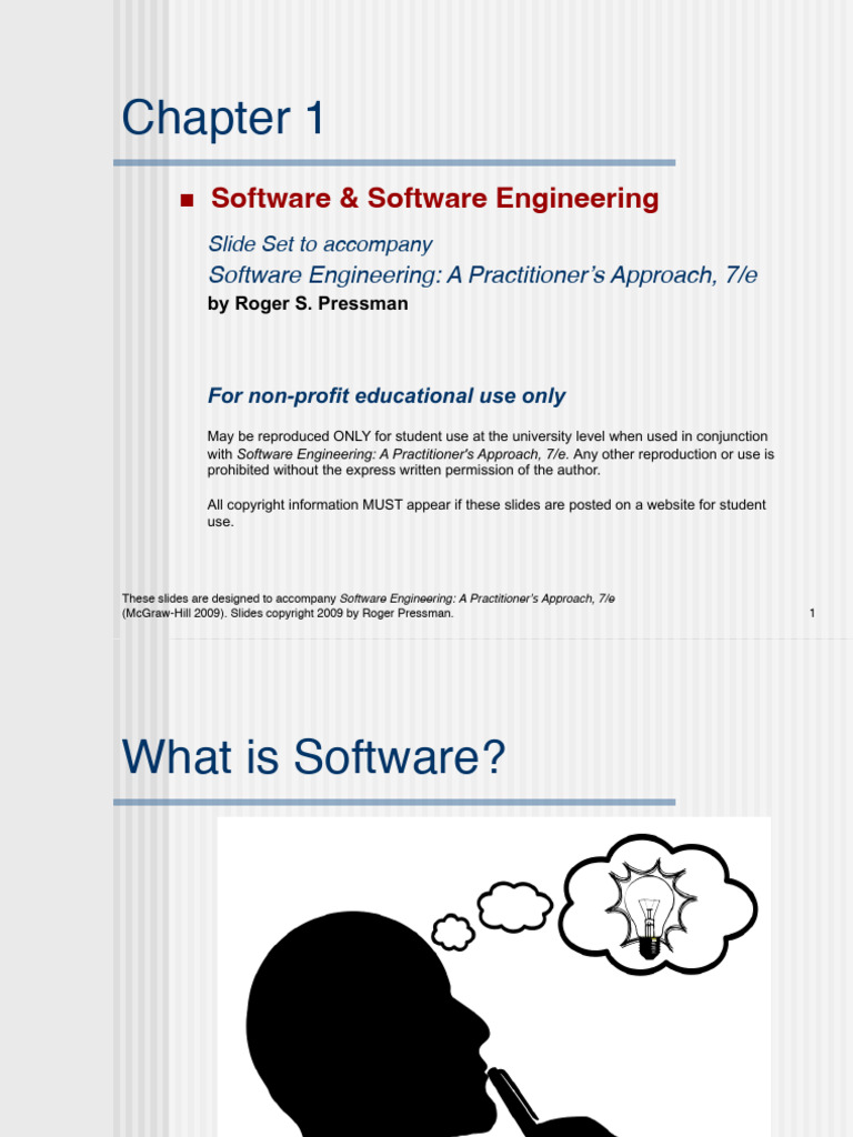 Chapter_01- SOFTWARE AND SOFTWARE ENGINEERING=SV | PDF | Software | Computing