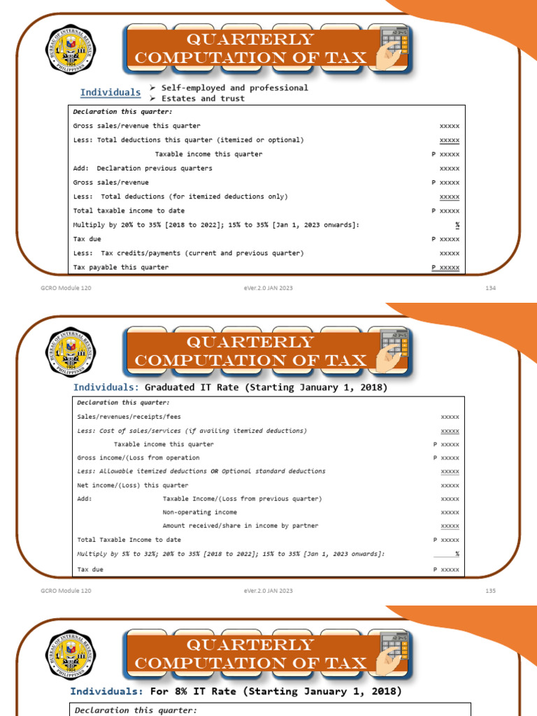 Computation of Taxes | PDF | Tax Deduction | Income Tax