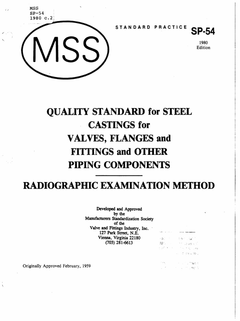 MSS SP-54 | PDF