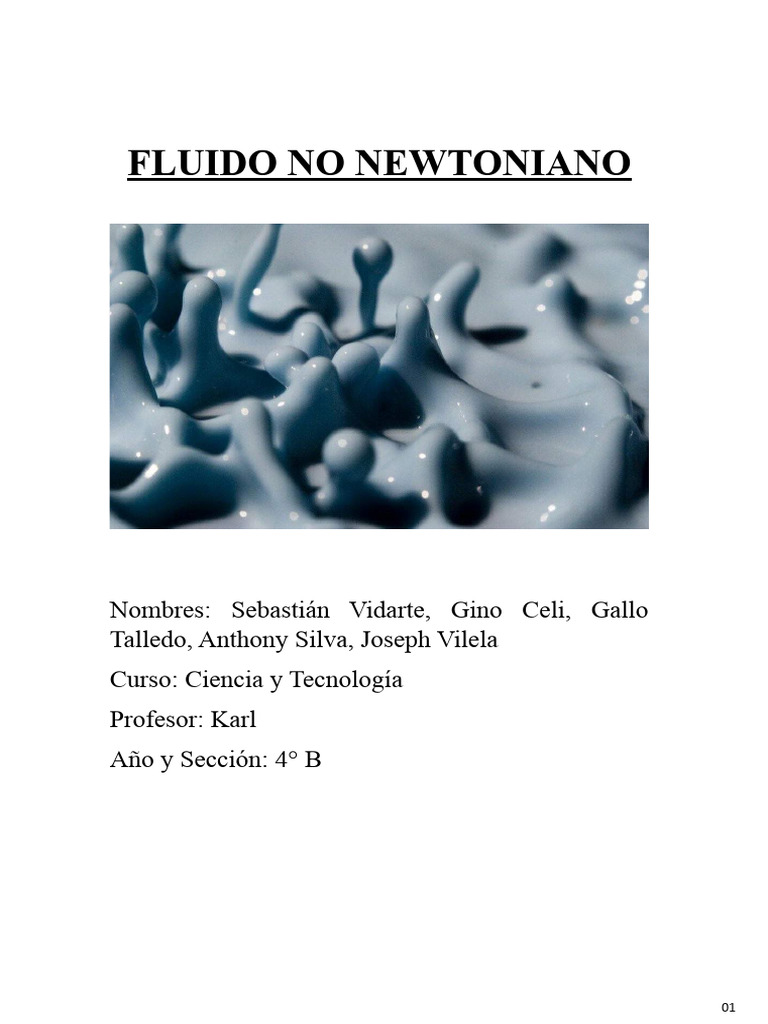 Fluidos No Newtonianos | PDF | Viscosidad | Fluido