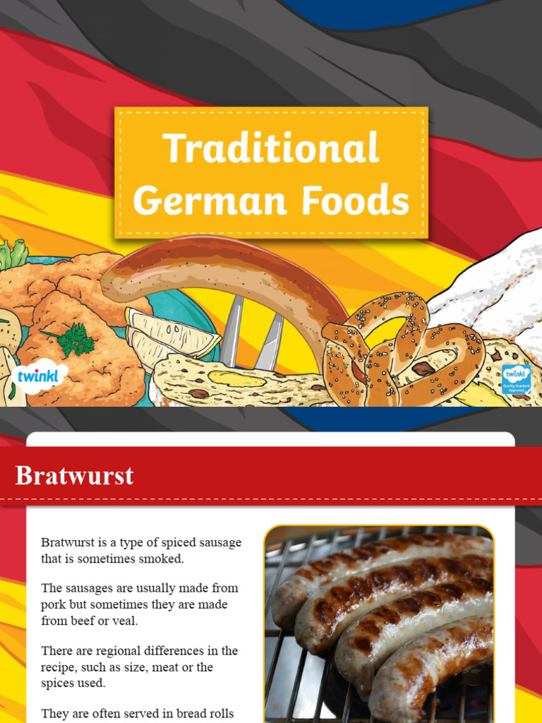 German Cuisine: Traditional Dishes Explained | PDF | Cakes | Sausage