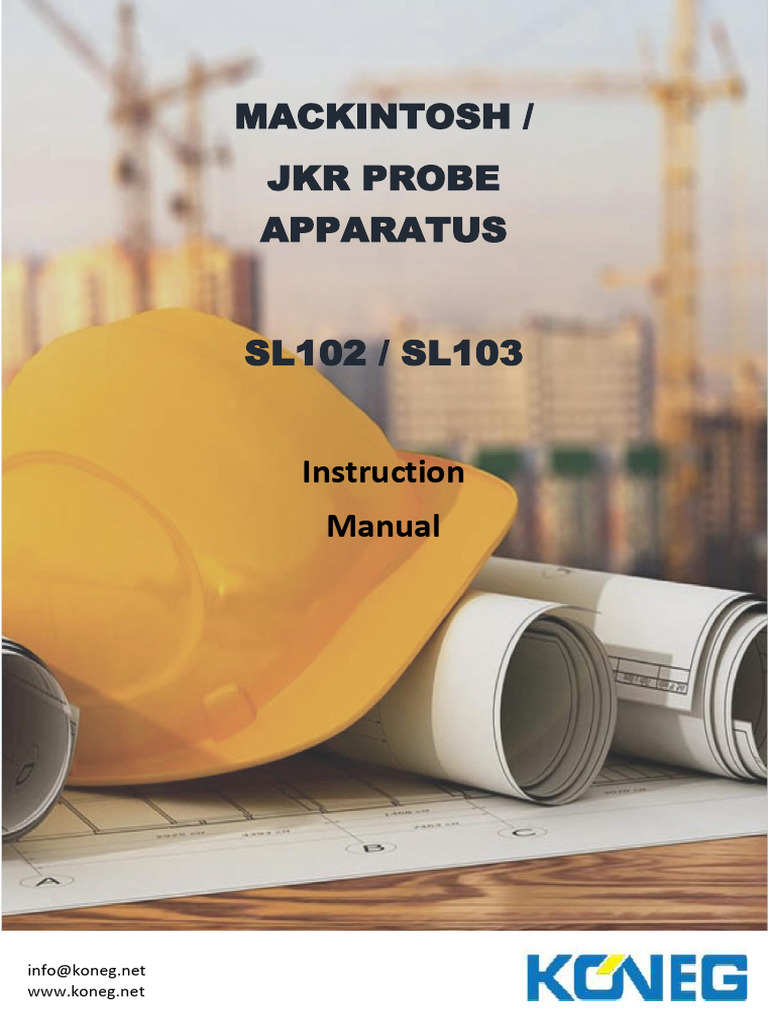 Koneg Instruction Manual - Mackintosh - JKR Probe Set (Colour) | PDF