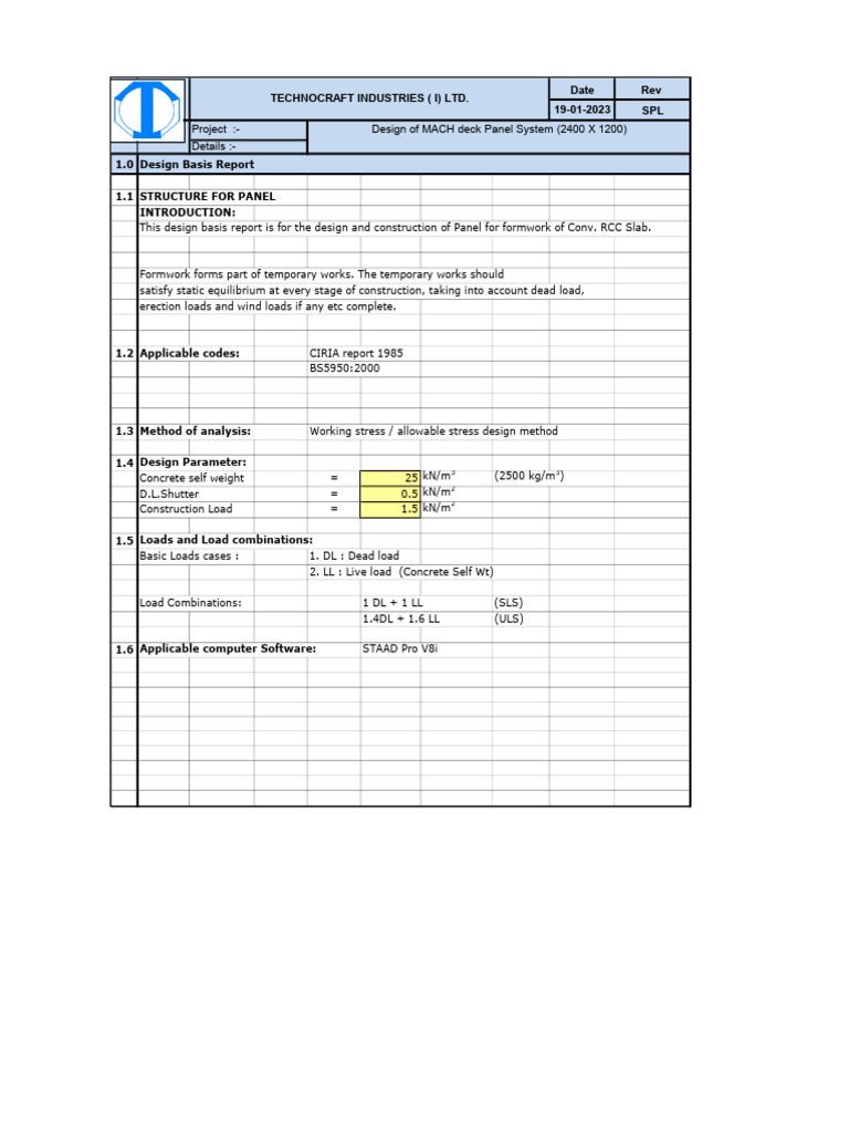 Design of MACH Deck Panel System | PDF | Applied And Interdisciplinary ...
