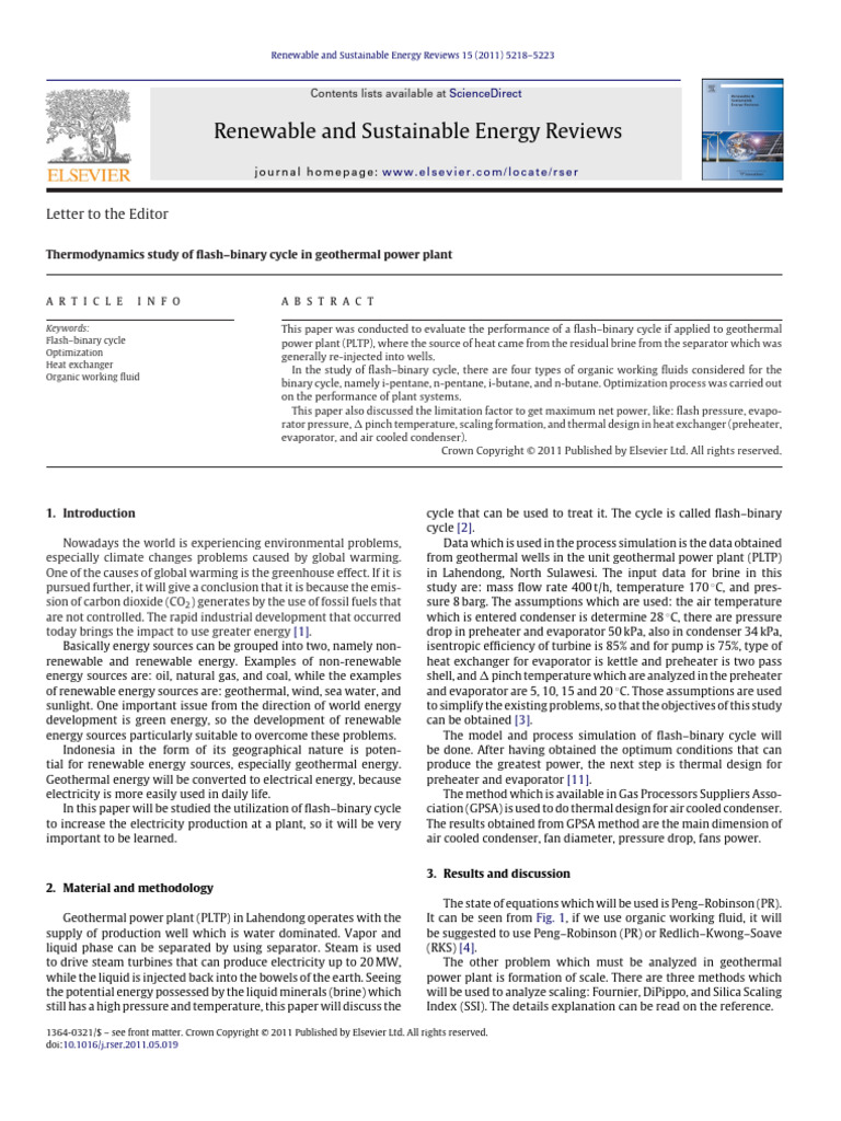 J Rser 2011 05 019 | PDF | Energy Development | Heat Exchanger