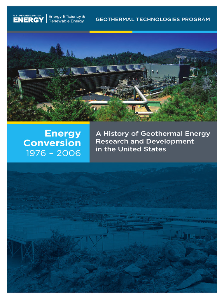 U.S. Geothermal Energy History 1976-2006 | PDF | Geothermal Energy ...