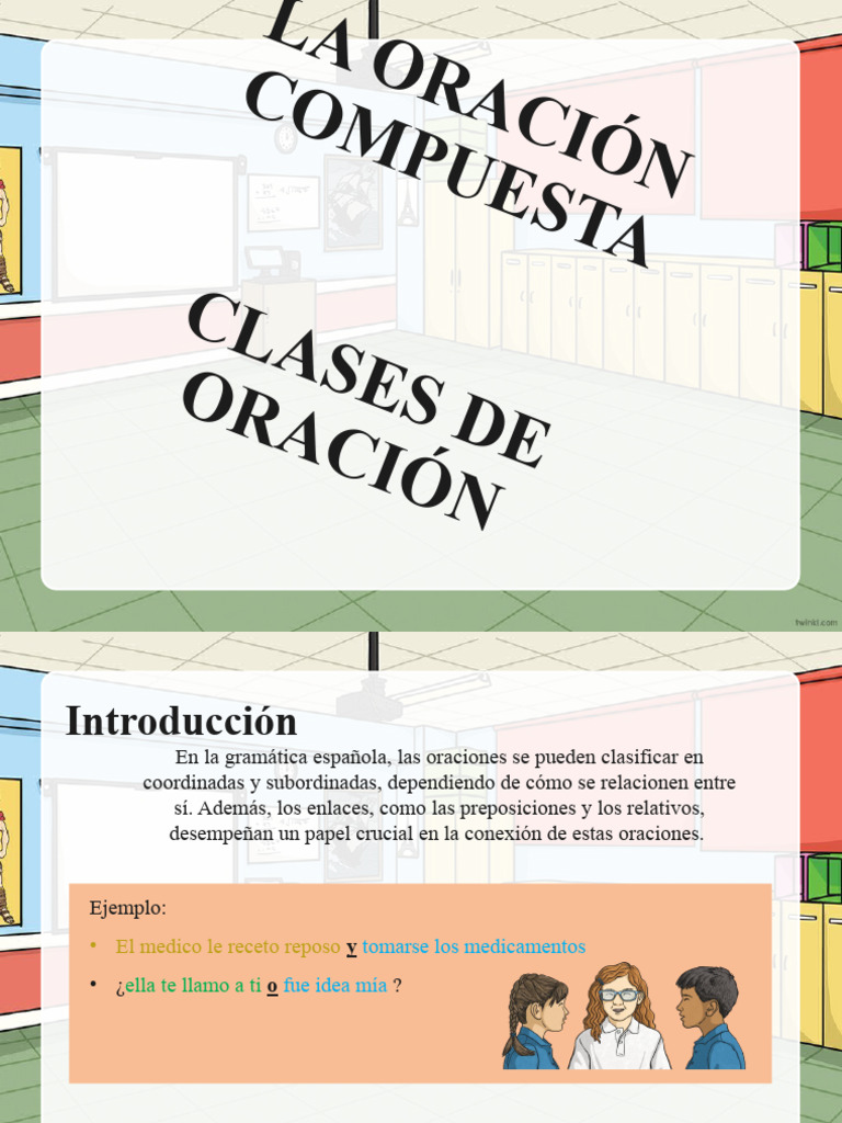 Clases de Oraciones en Español | PDF | Oración (Lingüística) | Gramática