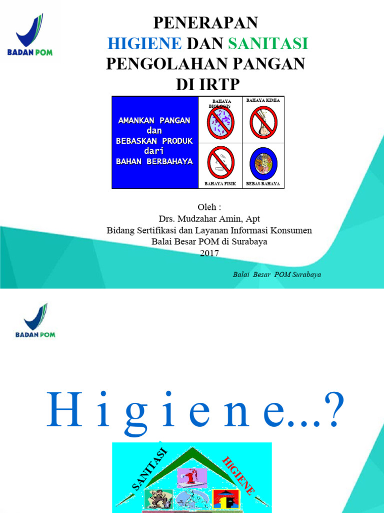 Higiene Sanitasi 2 Pdf Kesehatan Holistik Sains Matematika
