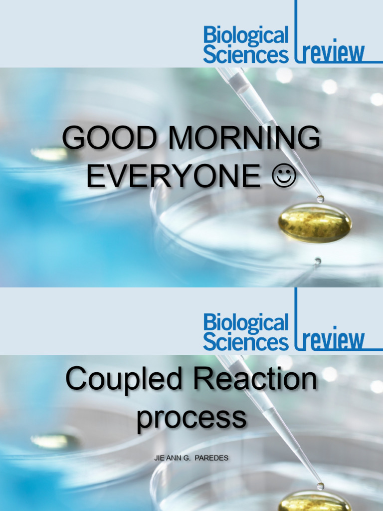 Coupling Reactions | PDF | Adenosine Diphosphate | Cellular Respiration
