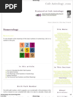 Numerology Worksheet | PDF