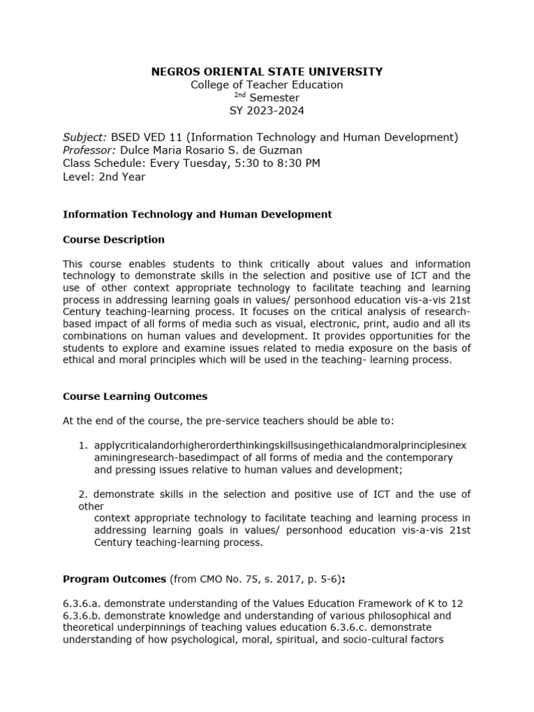 Information Technology | PDF | Socialization | Learning