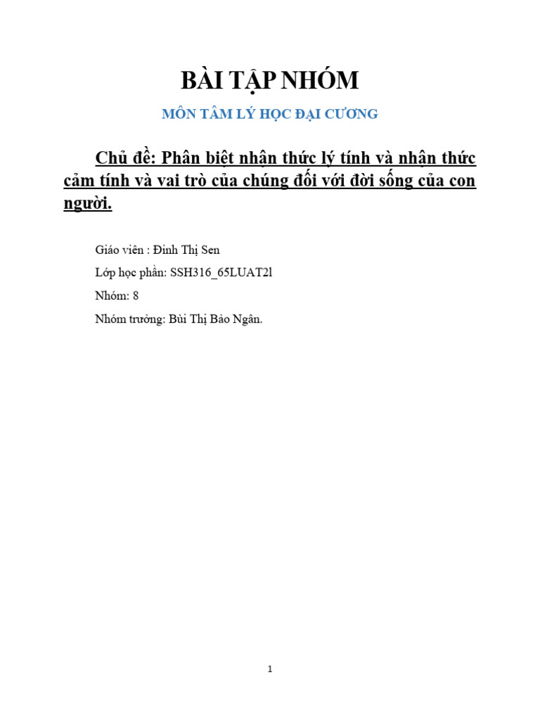 BÀI TẬP NHÓM8 | PDF