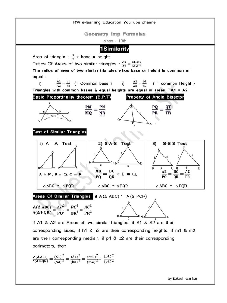 Geometry STD 10 Eng PDF 2021 | PDF