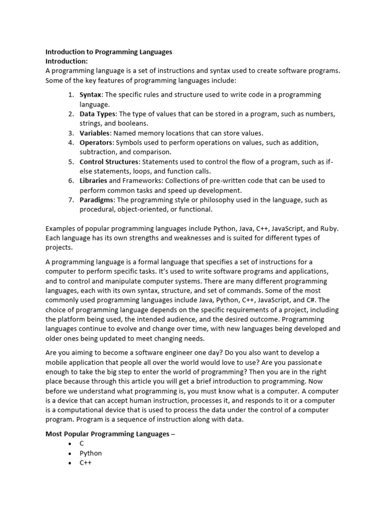 Programming Lecture | PDF | Integer (Computer Science) | Computer Programming