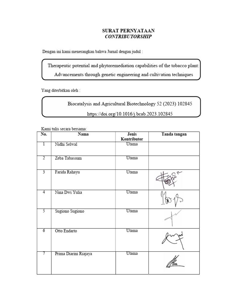 10.9. Therapeutic Potential and Phytoremediation Capabilities of The Tobacco Plant - CS | PDF ...