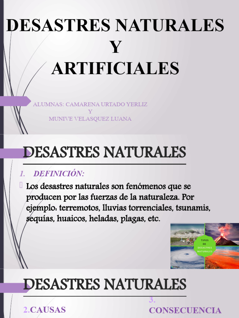 DESASTRES_NATURALES_Y_ARTIFICIALES | PDF | Desastres naturales | Temblores