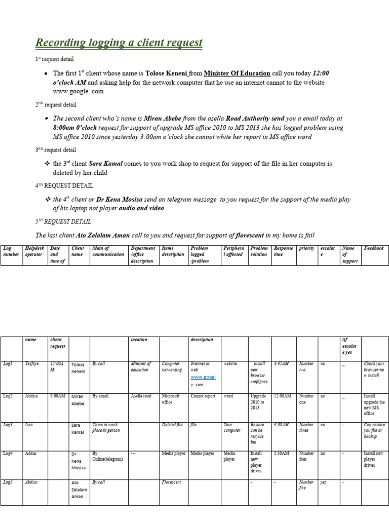 Recording Logging A Client Request IT-1 | PDF | World Wide Web ...
