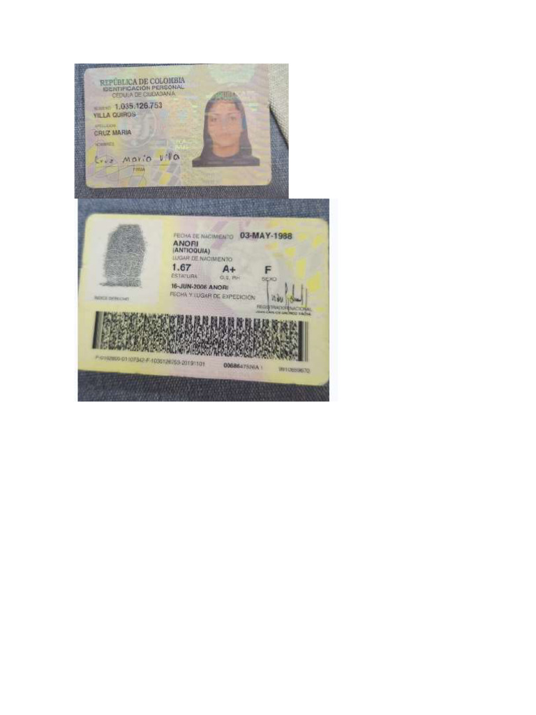 Cruz Maria Cedula | PDF