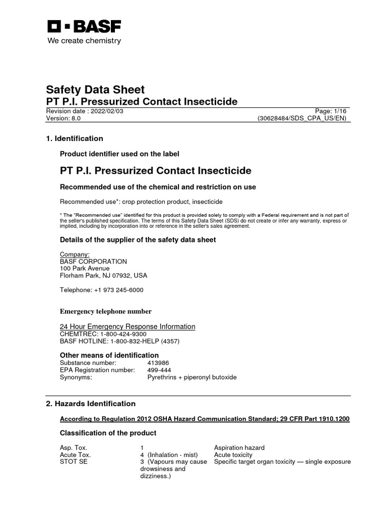 Safety Data Sheet | PDF | Personal Protective Equipment | Toxicity