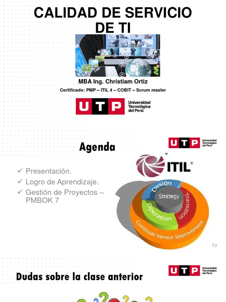 S14.s1-Sesión 14 PMI 2022 | PDF | Itil | Gestión de proyectos