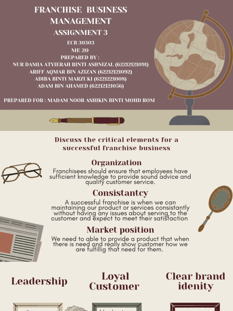 Assignment 3: Franchise Business Management | PDF | Franchising | Economies