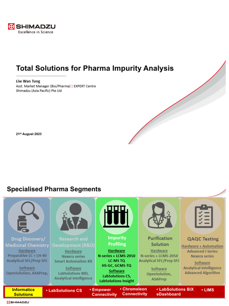 Total Solutions For Pharma Impurity Analysis | Download Free PDF | Gas ...