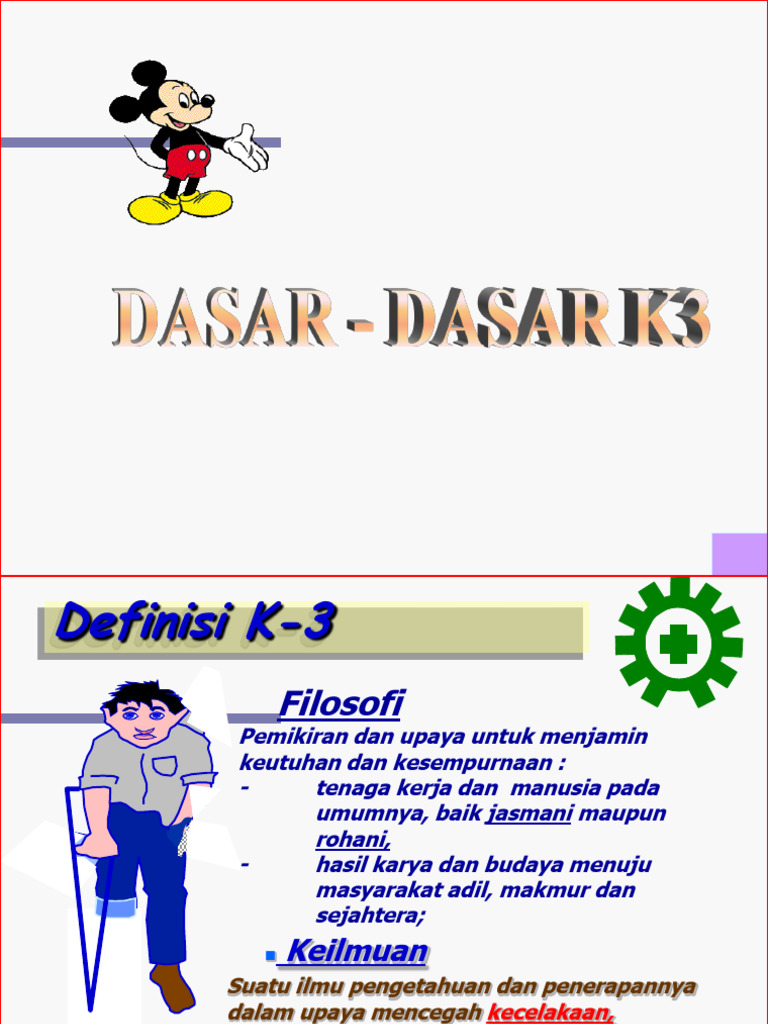 DASAR-DASAR K3 Dan Kesehatan Kerja Giat 1 | PDF | Occupational Safety And Health | Labor Relations