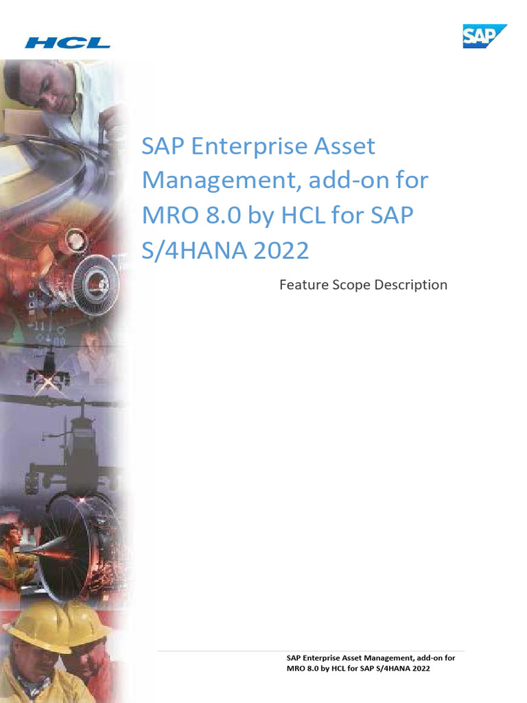 SAP Enterprise Asset Management Add-On For MRO 8.0 by HCL For SAP ...