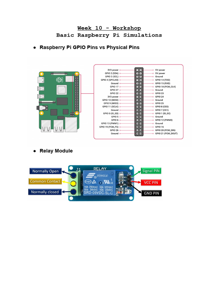 Raspberry Pi GPIO & Sensor Workshop | PDF