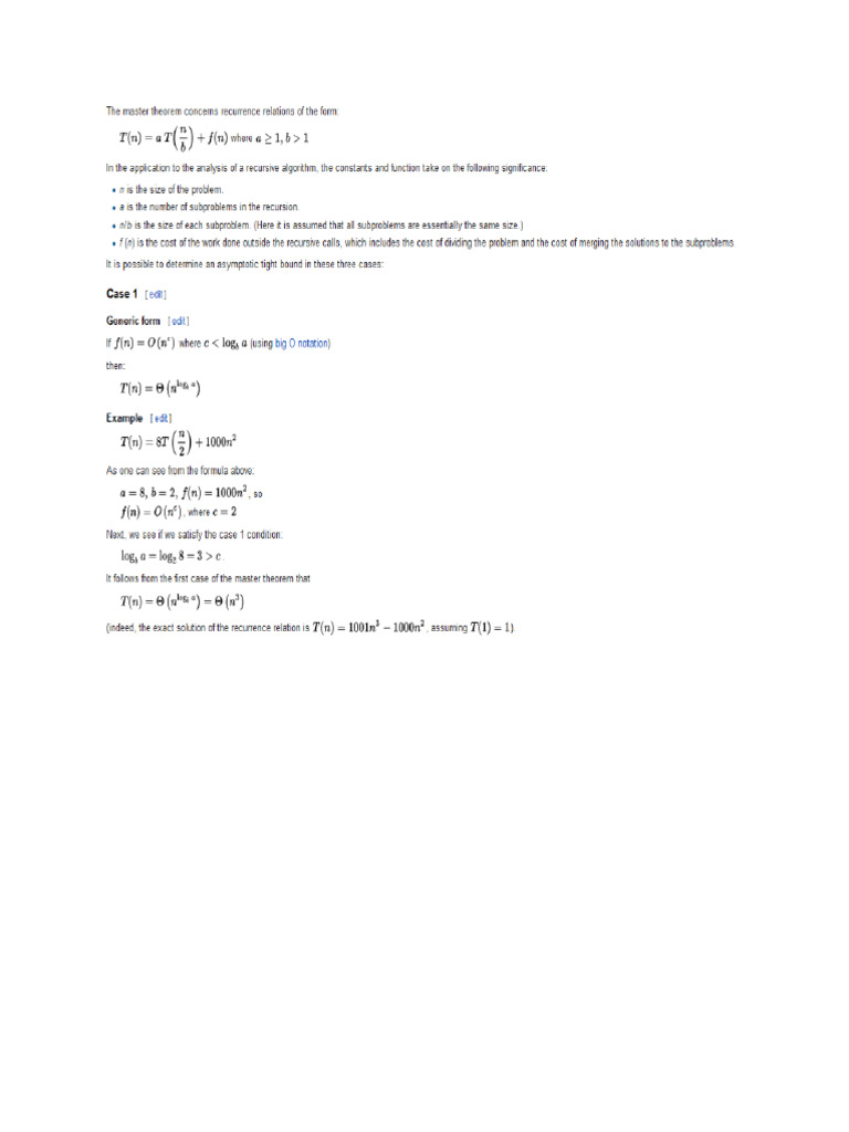 Masters Theorem | PDF