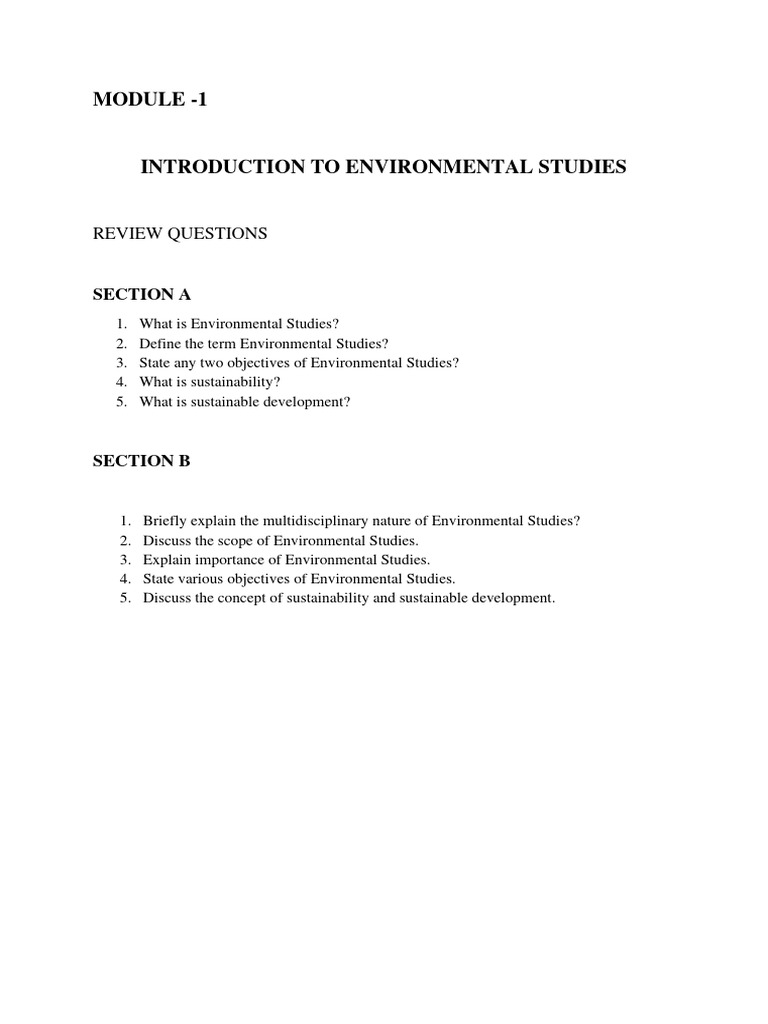 EVS Question Bank | PDF | Ecosystem | Biodiversity