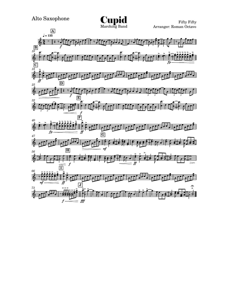 Cupid Clarinet Sheet Music | PDF | Saxophone | Woodwind Instruments