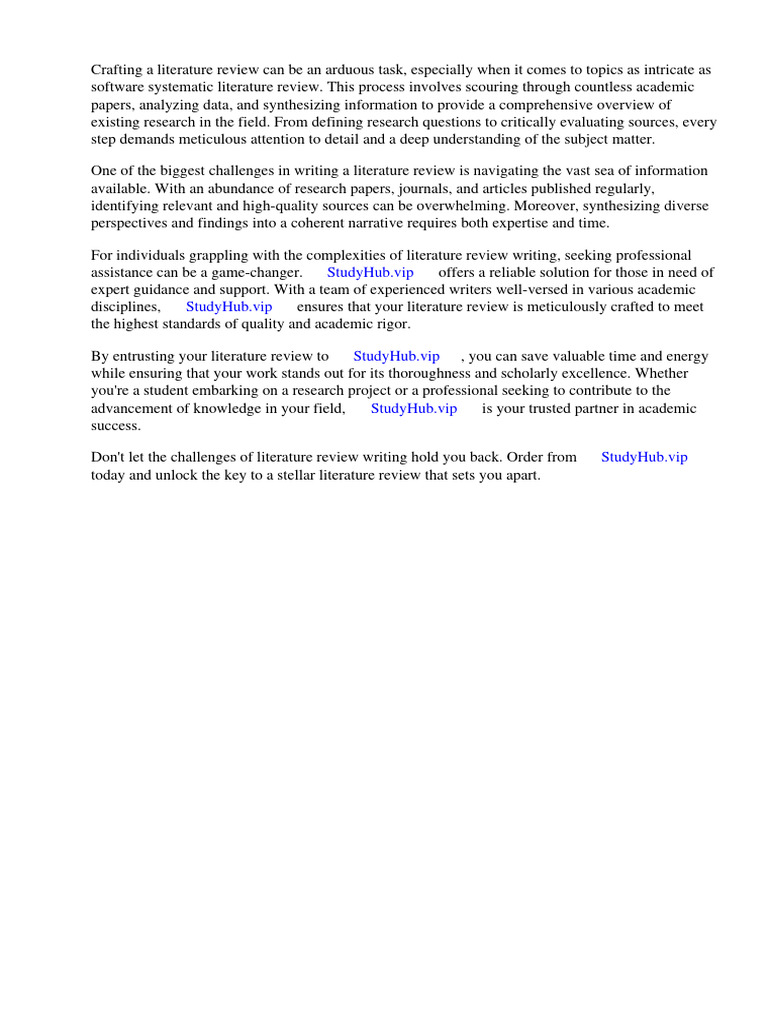 Software Systematic Literature Review Pdf Systematic Review Meta Analysis