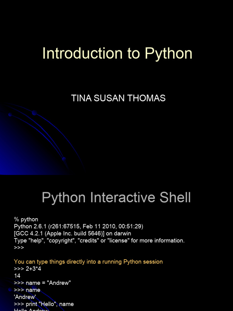 Introduction To Python Programming | Download Free PDF | Boolean Data ... Introduction To Python Programming | Download Free PDF | Boolean Data ...