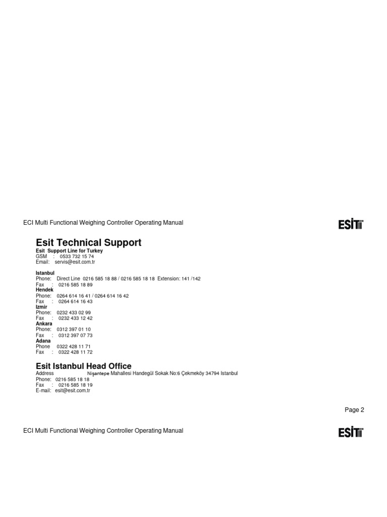 Eci | PDF | Menu (Computing) | Weight