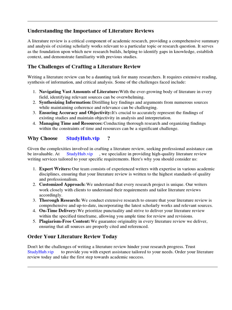 Literature Review Subheadings | PDF | Essays | Literature Review
