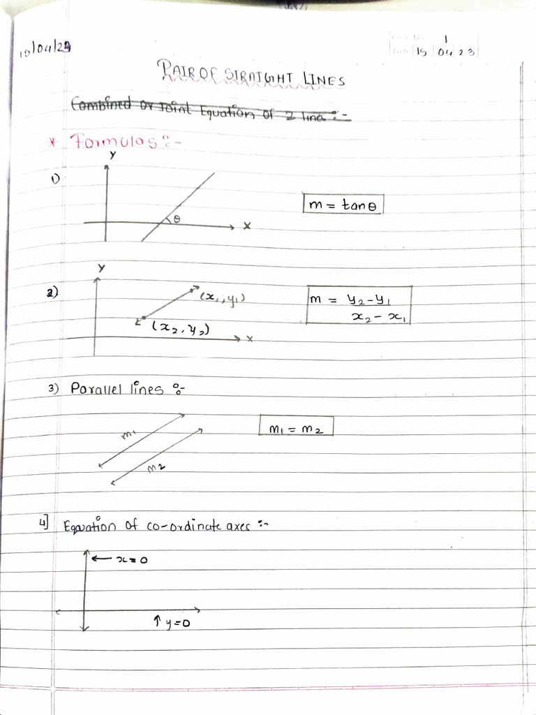 Class 12th Maths Formulas | PDF