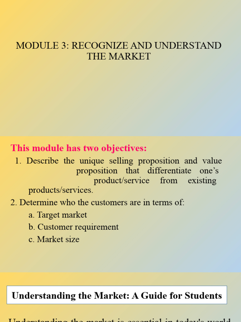 Recognizing and Understanding Market | PDF | Market (Economics) | Monopoly