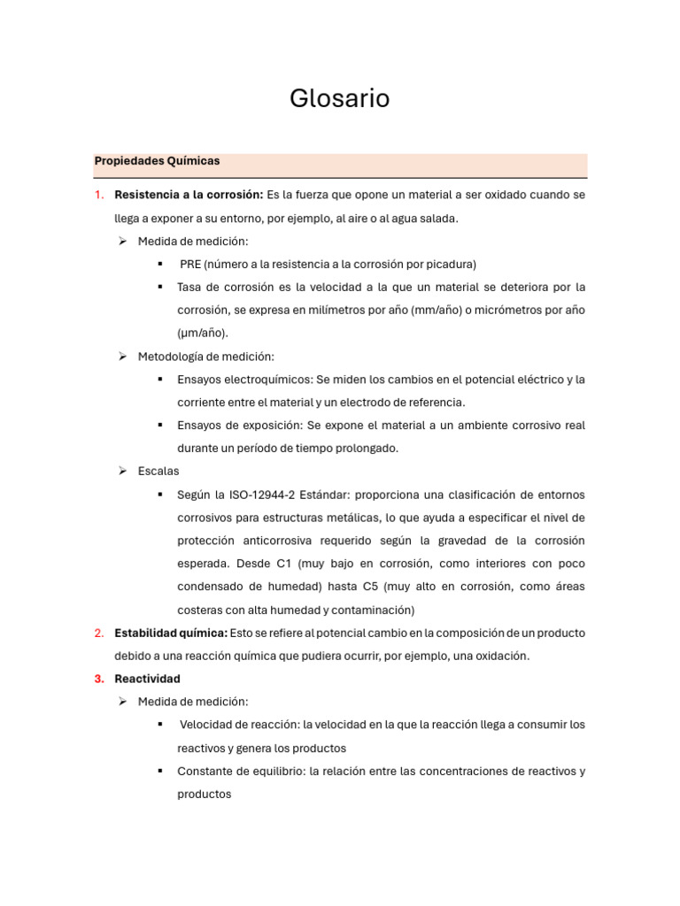 Glosario de Propiedades Materiales | PDF | Fractura | Ph