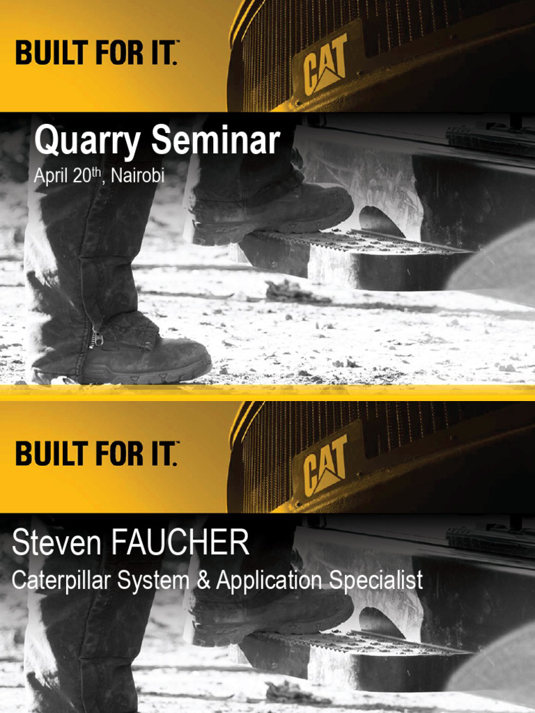 Quarry Presentation For Mantrac Kenya | PDF | Loader (Equipment) | Truck