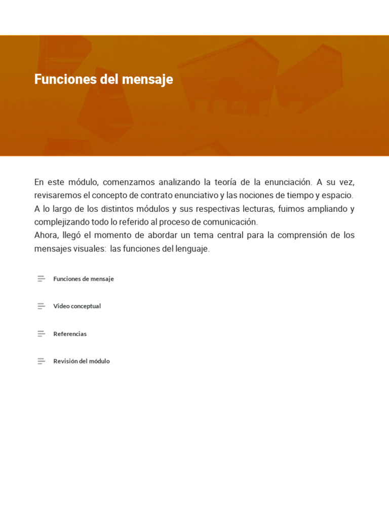 Funciones Del Mensaje | PDF | Comunicación | Lingüística