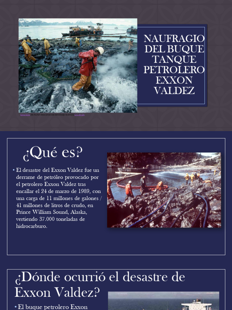 Derrame Exxon Valdez: Impacto 1989 | PDF